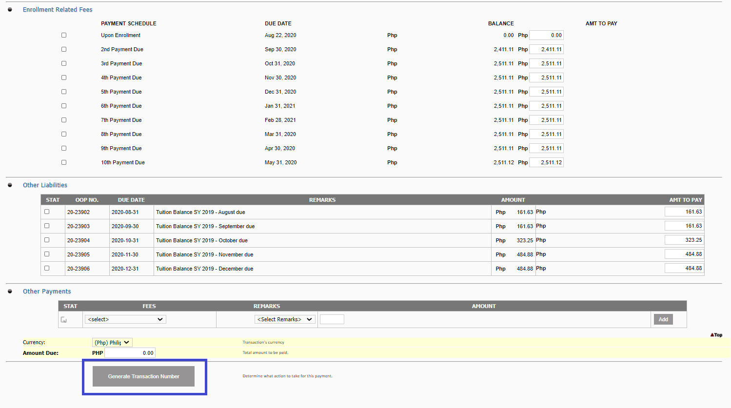 Payment Process | National Teachers College